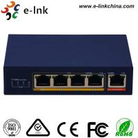China 10 / 100 / 1000M PoE Input 4 Port Ethernet Switch 100M PoE Output Industrial Grade for sale