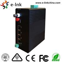 China Industrial Video Ethernet Switch 4x10/100M Ethernet + 1xVideo + 1xRS485 Data + 1xGigabit Fiber for sale