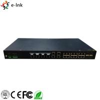 China Rack mount 4SC + 24FE Industrial Ethernet Switch , Gigabit Network Managed Switch for sale