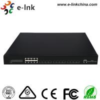 China Managed Gigabit Ethernet Switch 12 10G SFP + Fiber Ports  + 8 10 / 100 / 1000M Copper RJ45 Ports for sale