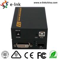 China 10 Gigabit Single Mode DVI Video To Fiber Converter 1310nm 4K DVI KVM DC 5V~12V/2A for sale