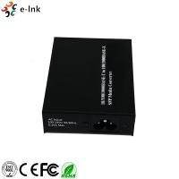 China Lightweight Black Color Fiber Ethernet Media Converter Extremely Low Power Consumption for sale