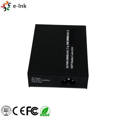 China Lightweight Black Color Fiber Ethernet Media Converter Extremely Low Power Consumption for sale
