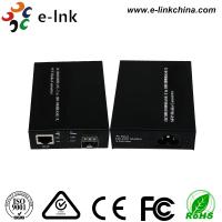 China Lightweight Black Color Fiber Ethernet Media Converter Extremely Low Power Consumption for sale