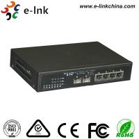 China 6 Port 2FX + 4TX Fiber Optic Ethernet Switch with 2 SC ( ST , FC optional ) or 2 SFP for sale