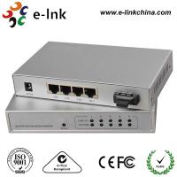 China Web Managed E - Link  Multimode Fiber Optic Switch Box 10 / 100 / 1000M 1FX + 4TX for sale