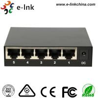 China Unmanaged 5 Port Ethernet POE Switch 10 / 100 / 1000Mbps 100000 Hours MTBF DC5V/1A for sale