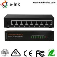 China E- Link Unmanaged 8 RJ45 Port Gigabit Poe Switch Auto Negotiation Supporting Auto-MDI / MDIX for sale