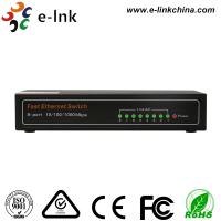 China E- Link Unmanaged 8 RJ45 Port Gigabit Poe Switch Auto Negotiation Supporting Auto-MDI / MDIX for sale
