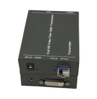 China Audio DVI Video To Fiber Fiber Ethernet Media Converter 1920 X 1080P 60Hz External Stereo for sale