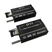 China 1.4km EDID Manual DVI Video To Fiber Converter Mini 4K X 2K Single Mode 2 Years Warranty for sale
