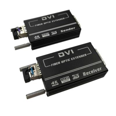 China 1.4km EDID Manual DVI Video To Fiber Converter Mini 4K X 2K Single Mode 2 Years Warranty for sale