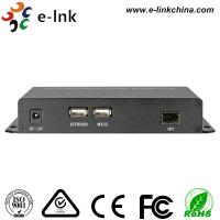 China KVM DVI Video To Fiber Converter 1.0 Protocol 1Ch Analog Audio Support KVM, SFP Port 3G for sale