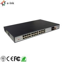 China L3 Managed PoE Switch POE Fiber Media Converter 24 Port 10 / 100 / 1000 Base -T for sale