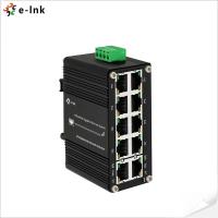 China Mini Industrial Ethernet Switch 10 Port 10/100/1000BASE-T GE 12~48V DC for sale