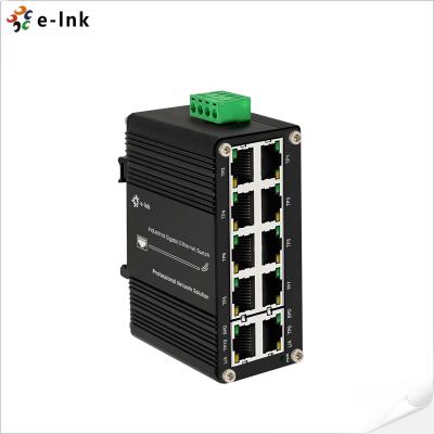 China Mini Industrial Ethernet Switch 10 Port 10/100/1000BASE-T GE 12~48V DC for sale