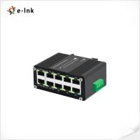 China Mini 10 Port Industrial Ethernet POE Switch 8 Port 10/100/1000BASE-T PoE 12~48V DC for sale
