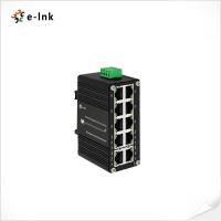 China Mini 10 Port Industrial Ethernet POE Switch 8 Port 10/100/1000BASE-T PoE 12~48V DC for sale