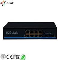 China 2 X SFP Fiber Port Power Over Ethernet Gigabit Switch 8 Port 10/100/1000M Auto Sensing for sale