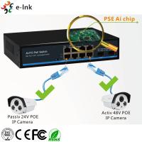 China 2 X SFP Fiber Port Power Over Ethernet Gigabit Switch 8 Port 10/100/1000M Auto Sensing for sale