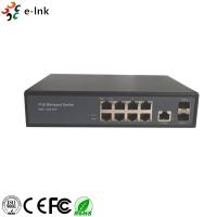 China 8 Port Ethernet POE Switch Managed Gigabit Auto Sensing 24V 48V Layer 2 Management for sale