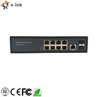 China 8 Port Ethernet POE Switch Managed Gigabit Auto Sensing 24V 48V Layer 2 Management for sale