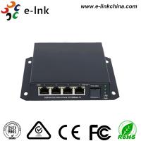China E- Link Industrial POE Fiber Media Converter 4 Port EPON ONU With PoE 1 Uplink GEPON Port for sale