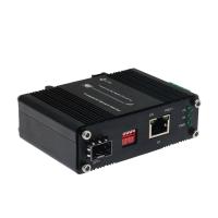 China Mini Industrial 10G 5G 2.5G 1G 100M 802.3bt to 10GBASE-X SFP+ Media Converter for sale