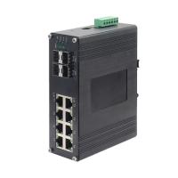China Industrial L2+ 8-Port 10/100/1000T + 4-Port 1000X SFP Managed Ethernet Switch for sale