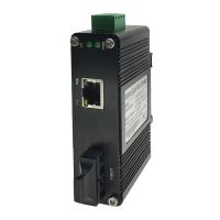 China Mini Industrial 1000BASE-X to 10/100/1000BASE-T 90W PoE++ Media Converter for sale
