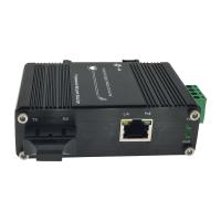 China Mini Industrial 1000BASE-X to 10/100/1000BASE-T 90W PoE++ Media Converter for sale