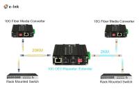 China Industrial 1G/10G SFP+ to SFP+ OEO Converter (3R Repeater) with 1G Ethernet Media Converter Function for sale