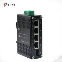 China Mini Industrial 4-Port 10/100/1000T 802.3at PoE + 1-Port 100/1000X SFP Ethernet Switch for sale