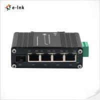 China Mini Industrial 4-Port 10/100/1000T 802.3at PoE + 1-Port 100/1000X SFP Ethernet Switch for sale