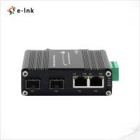China Mini Industrial 2-Port 10/100/1000T 802.3at PoE + 2-Port 100/1000Base-X SFP Ethernet Switch for sale