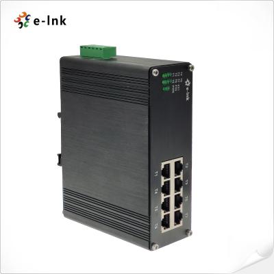 China Unmanaged Industrial 8-port 10/100/1000BASE-T (PoE+) Ethernet Switch for sale