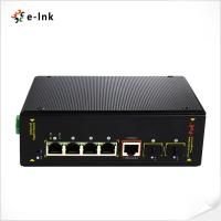China Industrial 4-Port UPoE (60W) + 2 SFP Gigabit Switch with Redundant Power for sale