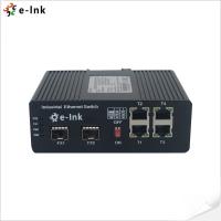 China Industrial 4-port 10/100/1000BASE-T + 2-port 1000BASE-SFP 250m PoE Switch for sale
