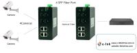China Industrial 8-Port Gigabit Switch with 4 RJ45 + 4 SFP DIN-Rail IP40 for sale