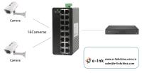 China Unmanaged Industrial 16-Port 10/100/1000T Ethernet Switch for sale