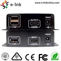China KVM USB Keyboard Mouse HDMI Fiber Optic Transmitter And Receiver 1080P 24 Bit Color Depth for sale