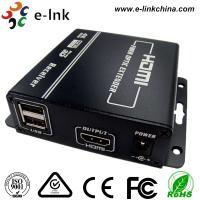 China KVM USB Keyboard Mouse HDMI Fiber Optic Transmitter And Receiver 1080P 24 Bit Color Depth for sale