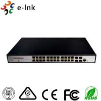China SFP/RJ45 Managed Network Switch 24 Port 10/100/1000 Base-T 2 Port 1000 Base for sale