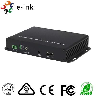 China 1-8Ch HDMI Over Fiber Optic Extender Single Mode Fiber10KM LC SFP 3.5MM Audio Input for sale