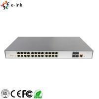 China 28 Port 10G Managed L2 Industrial Ethernet POE Switch 24 Port 10/100/1000 Base -T for sale