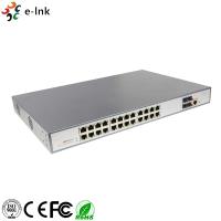 China 28 Port 10G Managed L2 Industrial Ethernet POE Switch 24 Port 10/100/1000 Base -T for sale