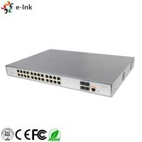China 28 Port 10G Managed L2 Industrial Ethernet POE Switch 24 Port 10/100/1000 Base -T for sale