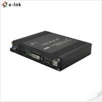 China DVI KVM Fiber Optic Extender 1080P USB RS232 Audio GPIO Long-Distance Transmission for sale