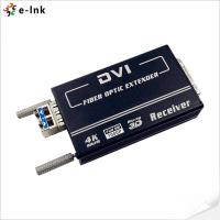 China Mini 4KX2K DVI Fiber Transceiver  MM 300M  Auto EDID for sale