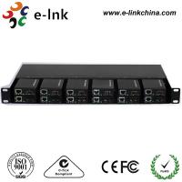 China Mini 10 / 100 / 1000M SFP Fiber Ethernet Media Converter With External Power Supply for sale